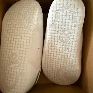 adidas | Shoes | Adidas Baby Walker Crib White And Green Sneakers ...